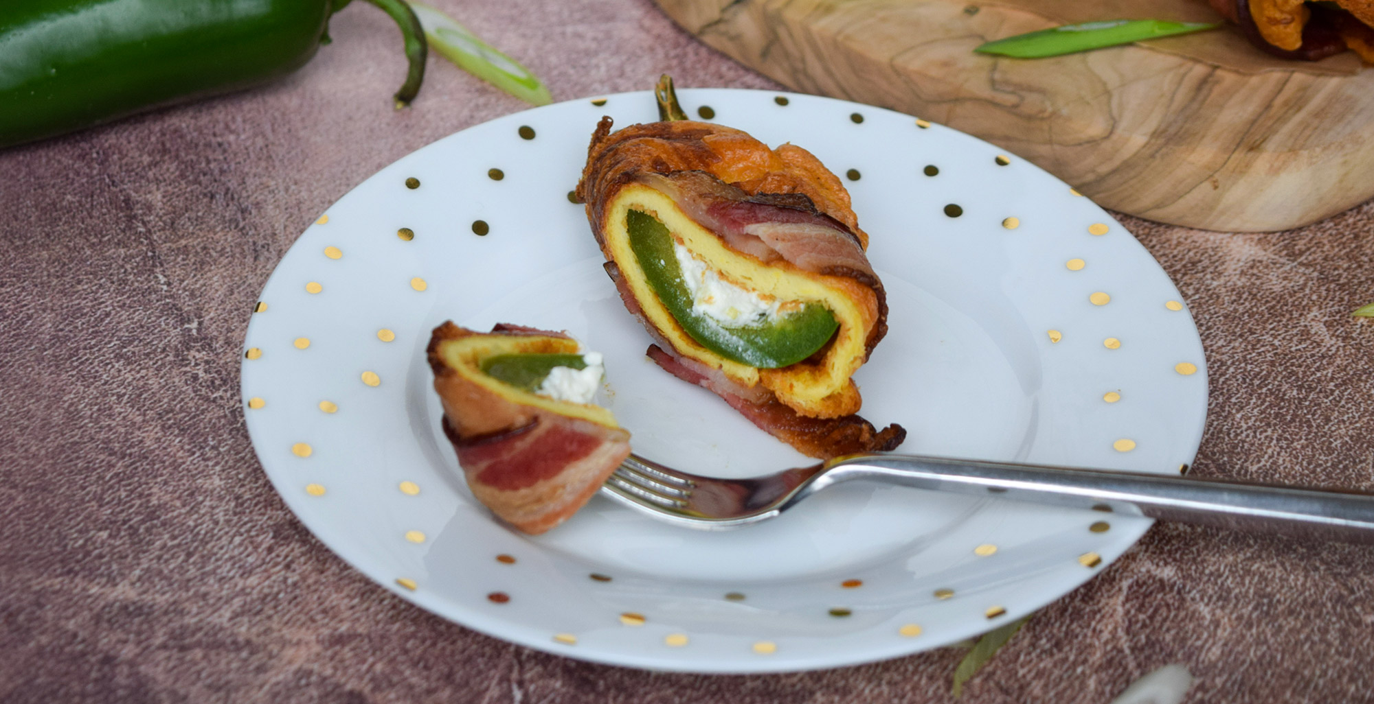 Cloudies Wrapped Jalapeño Poppers | The Cloud Bread Company